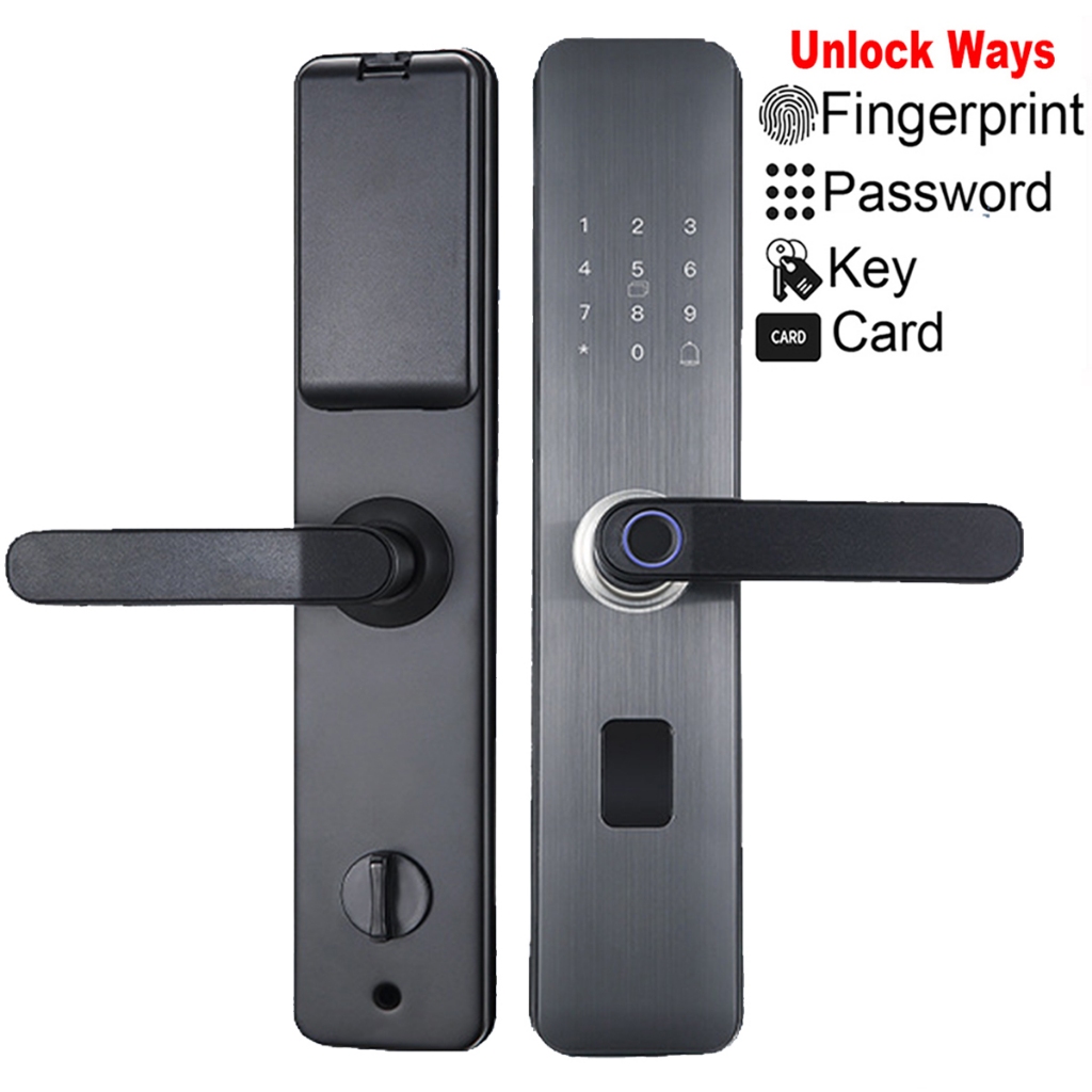 5 Years Warranty Smart Door Lock Set With Fingerprint Electronic Door ...