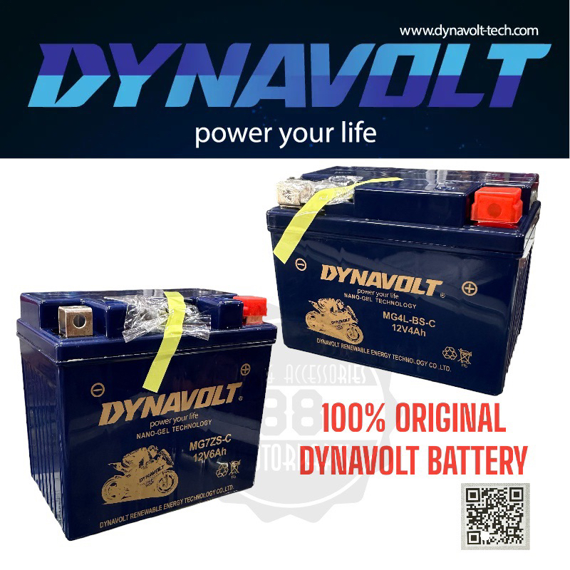 💯 ORIGINAL NANO GEL DYNAVOLT BATTERY MG4L-BS-C YTZ5S MG7ZS-C YTZ7S YTZ6 ...