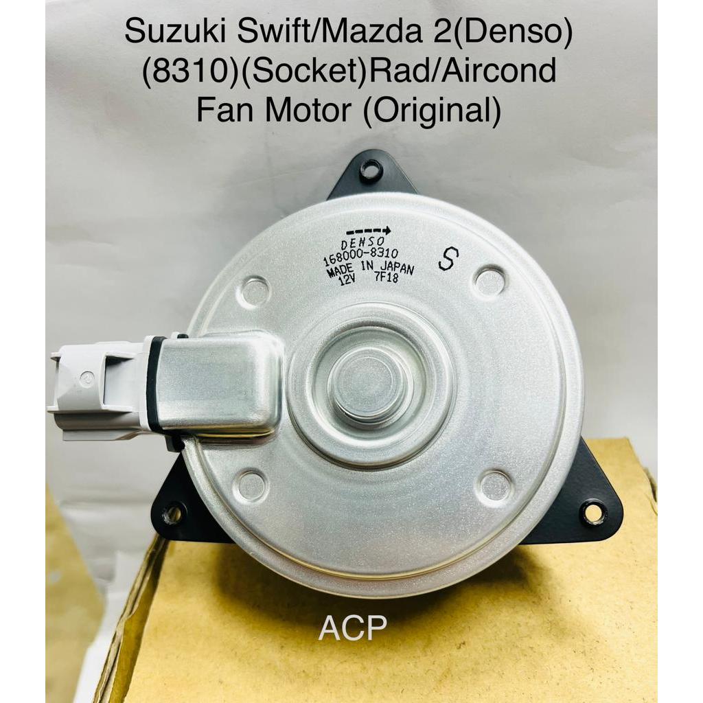 Suzuki Swift / Mazda 2 (Denso) (8310) (Socket)Rad/Aircond Fan Motor ...