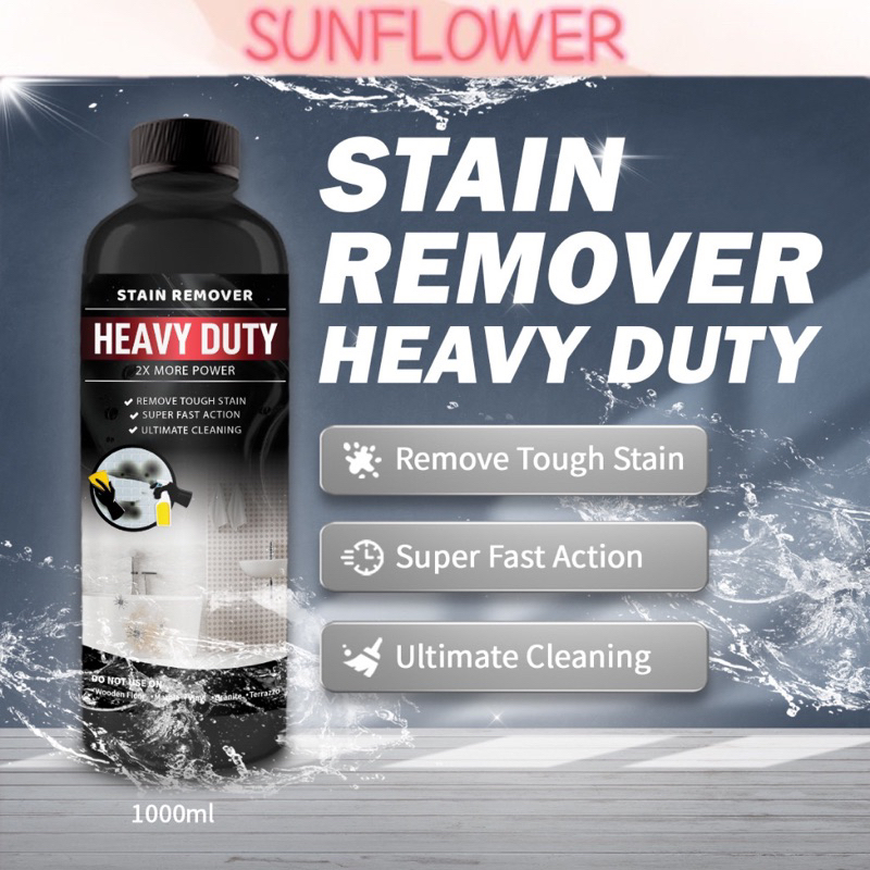 Heavy Duty Stain Remover Toilet Bowl Floor Cleaner Bathroom Kitchen ...