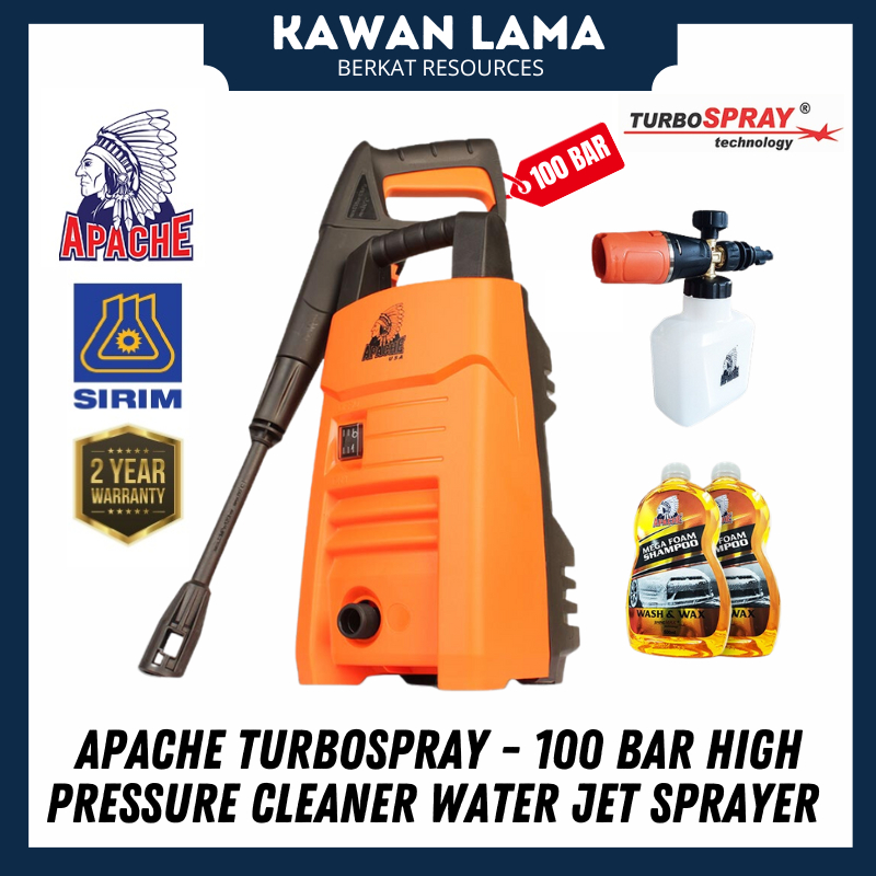 APACHE TurboSpray️ HM3709 Water Jet High Pressure Cleaner Water Jet ...