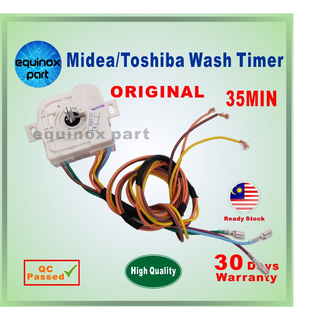 Midea Toshiba 35MIN 6 Wire Washing Machine Wash Timer (Semi Auto ...