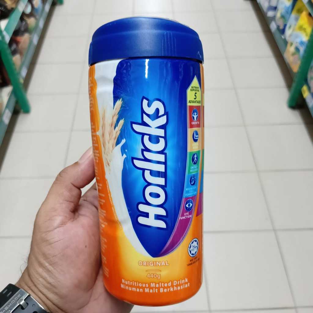 Horlicks Original with Shaker 440g minuman Malt Berkhasiat | Shopee ...