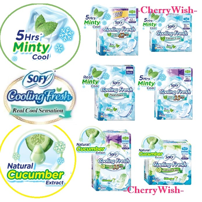[READY STOCK] Sofy Cooling Fresh Pads Slim / Ultra Slim / Wing 42cm 6s ...