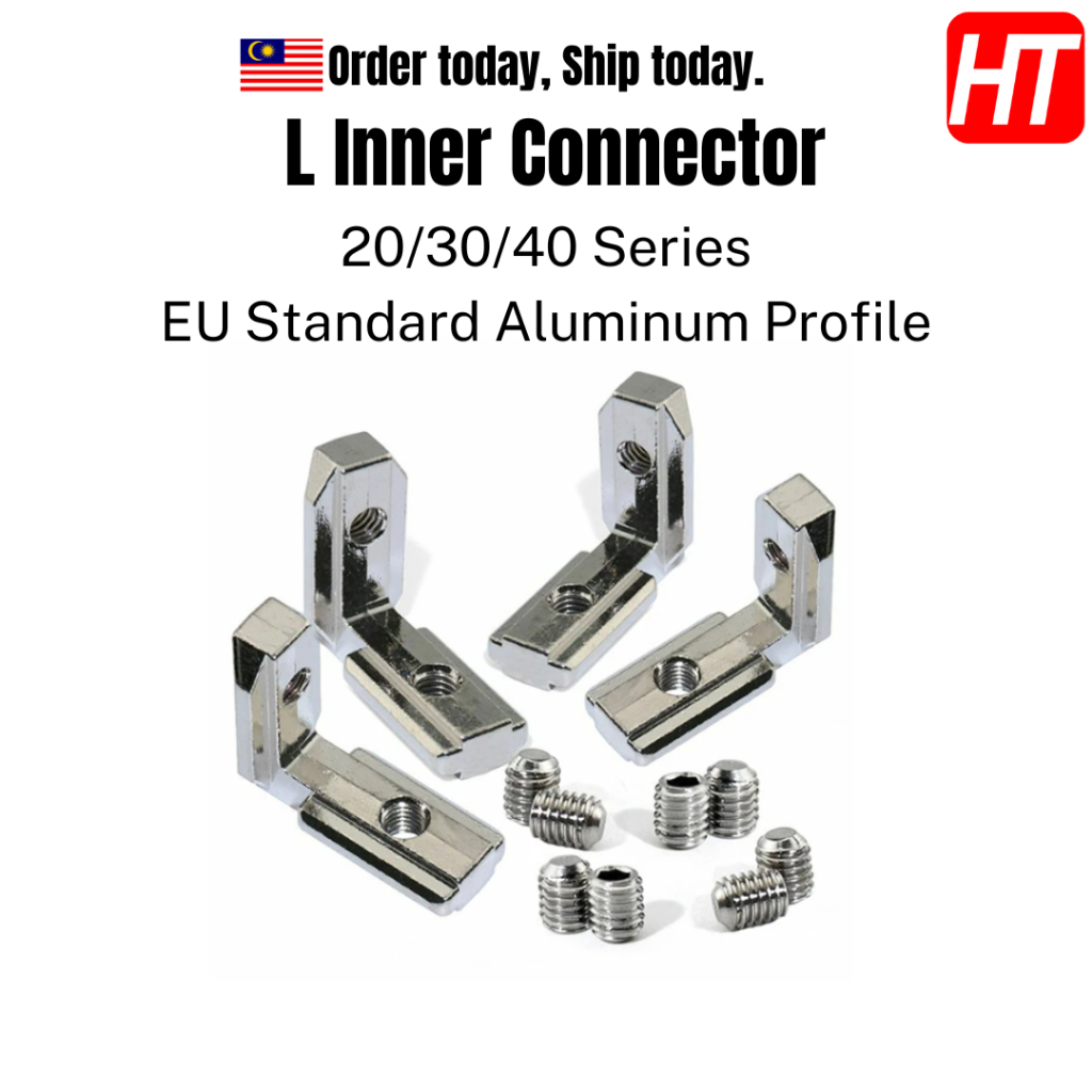T Slot L Bracket Inner L Corner Joint Angle Bracket for Aluminum ...