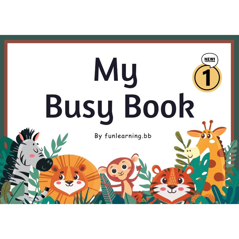 My First Busy Book Vol. 1 (new version)/ learning binder for toddler ...