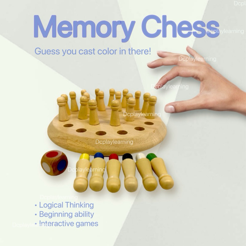 Early Learning Educational Toys Memory Chess Montessori Wooden Toys For ...