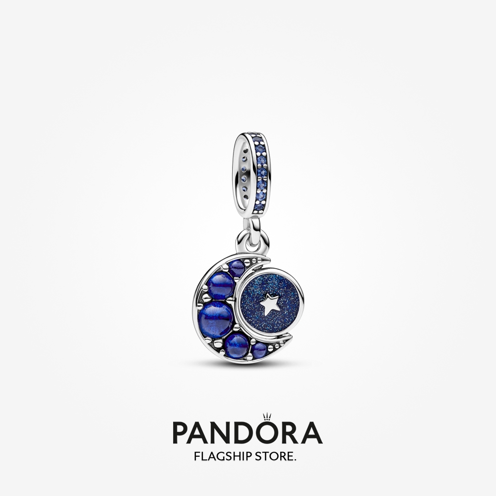 Pandora Sparkling Moon Spinning Dangle Charm | Shopee Malaysia