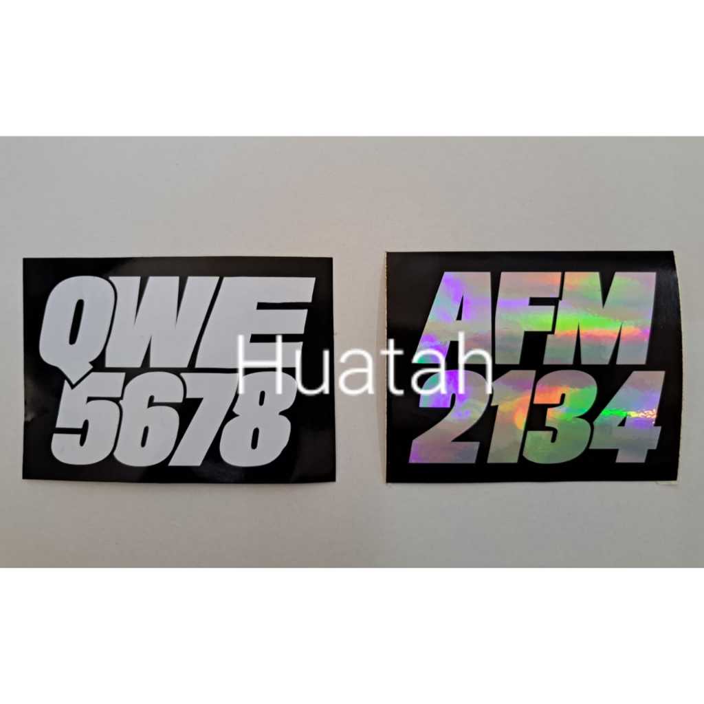 Nombor Plate Depan Sticker (New Machine) | Shopee Malaysia