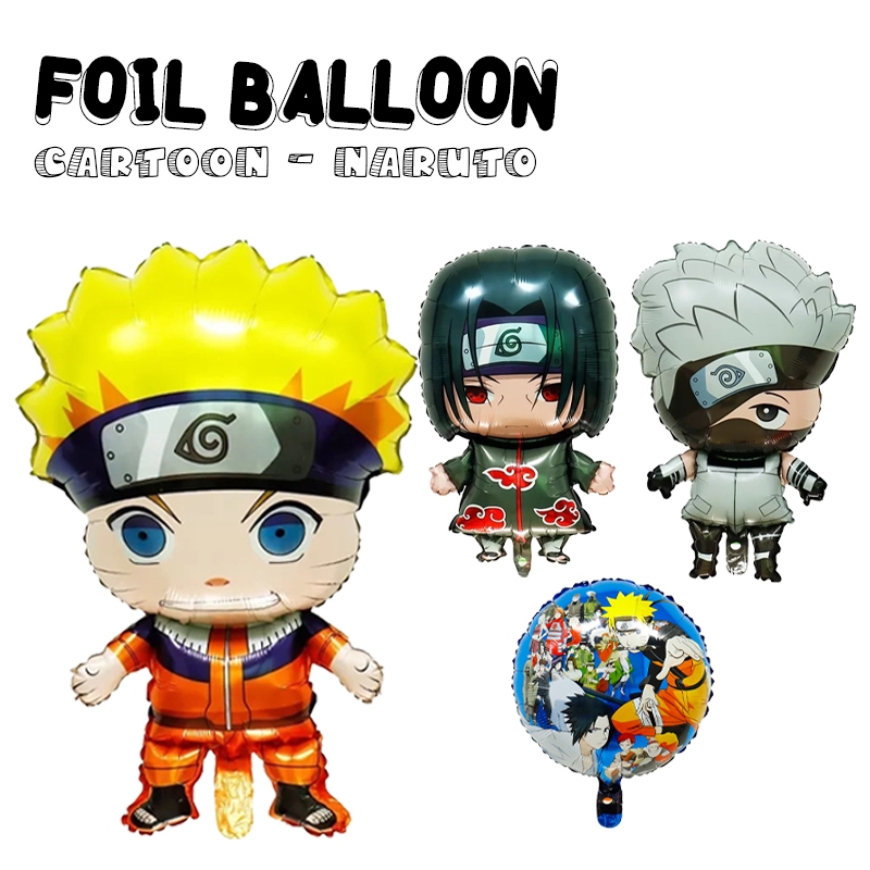 [PANDA] Naruto Cartoon Foil Balloon Naruto Balloon for kids Belon untuk ...