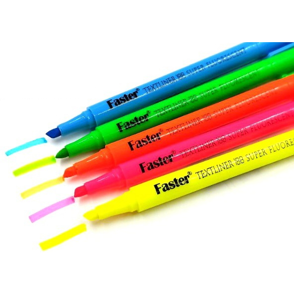 Faster Textliner 188 Highlighter Pen Hiliter Super Fluorescent 25 ...