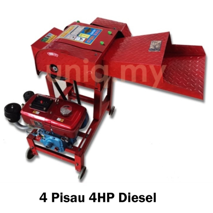 (Petrol / Electric) Mesin Chopper Silaj Rumput Napier Grass Shredder ...