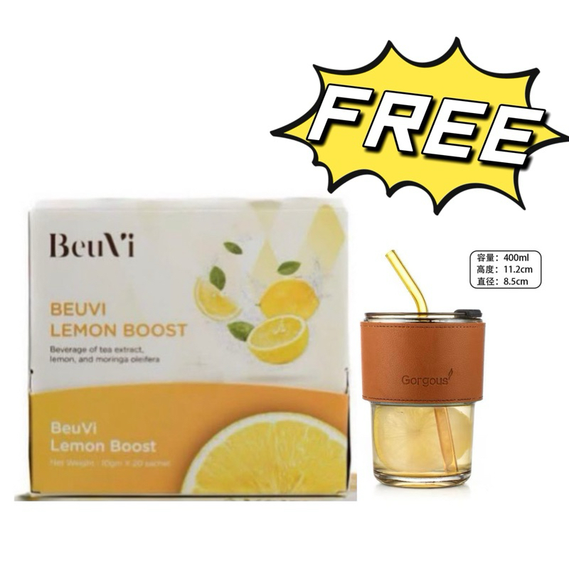 Beuvi Lemon Boost One Box 20 sachet (Free Glass/Trial Pack) | Shopee Malaysia