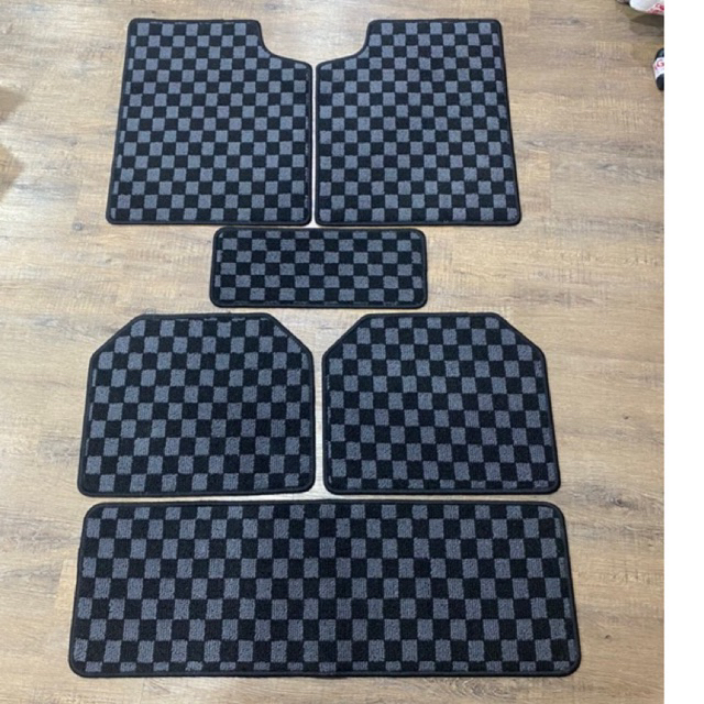 MPV 6 PCS Karpet Dadu Carpet Checkmate Carpet Anti Slip For Alza Exora ...