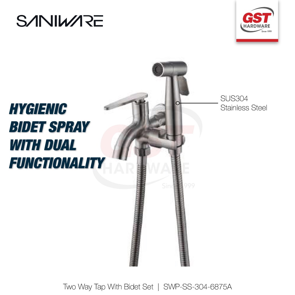 SANIWARE Two Way Tap With Bidet Set Toilet Bidet Spray Hand Bidet Spray ...