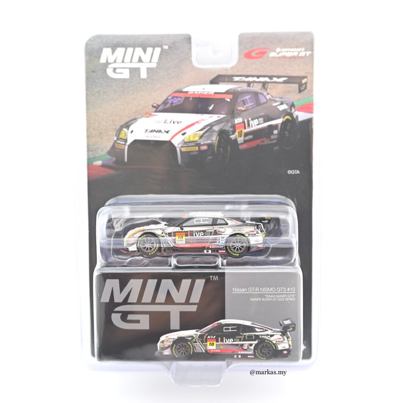 MINI GT JAPAN EXCLUSIVE 1/64 #540 NISSAN GT-R NISMO GT3 #10 TANAX GAINER 2022 SUPER GT SERIES ...