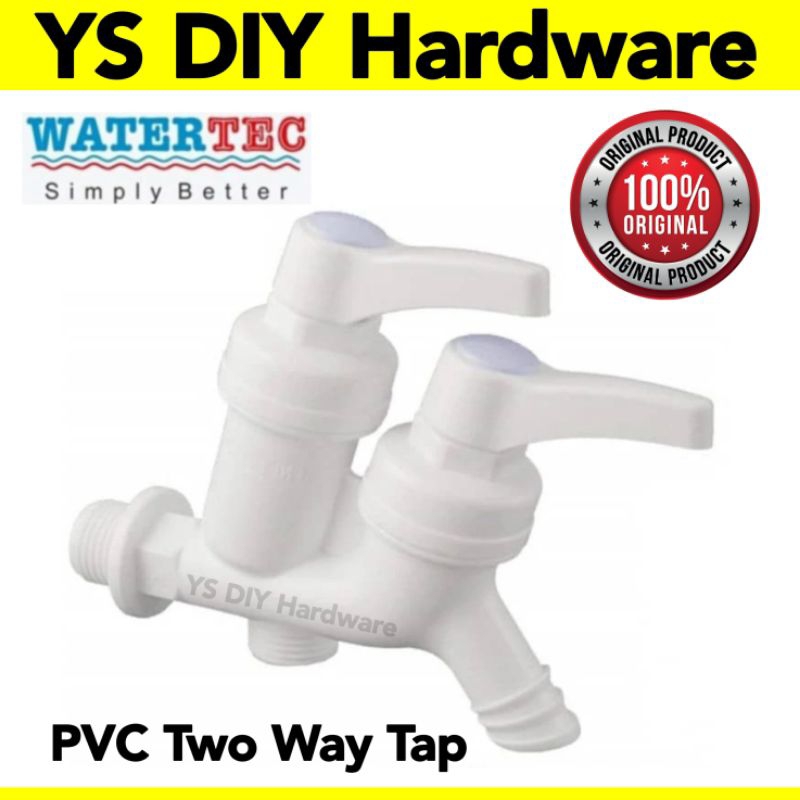 Watertec Pvc Two Way Tap | Shopee Malaysia