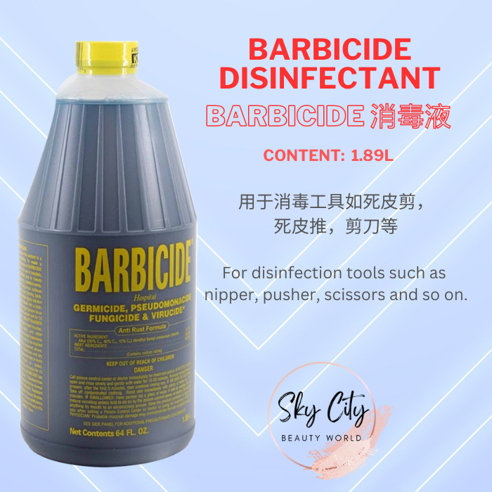 BARBICIDE DISINFECTANT 473ml 1.89L Half Gallon barbicide disinfection ...