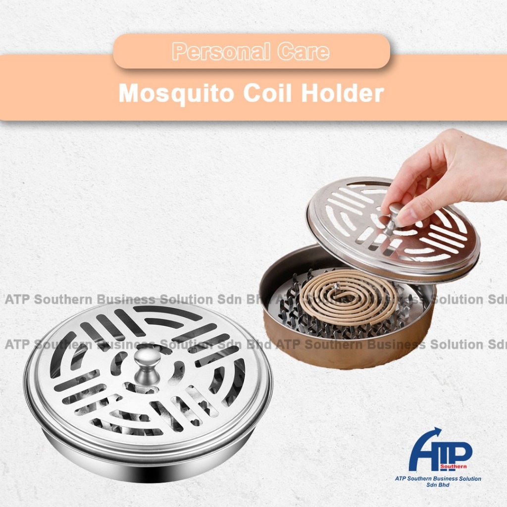 Portable Mosquito Coil Tray Mosquito Coils Holder Incense Burner Metal ...