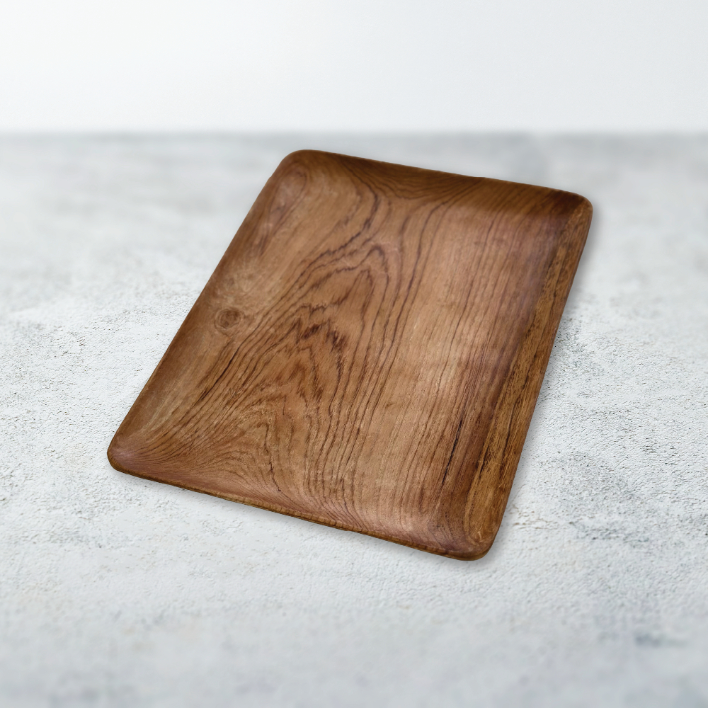Teak Wood - Square Natural Desert Plates Medium (15 x 15 cm) | Shopee ...