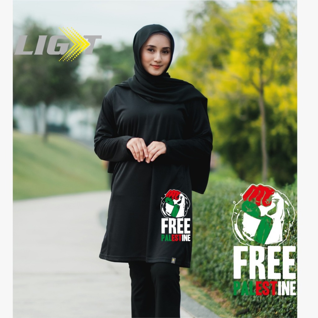 PALESTINE Muslimah Design SAVE PALESTINE GAZA Jersey Dri-Fit Microfiber ...