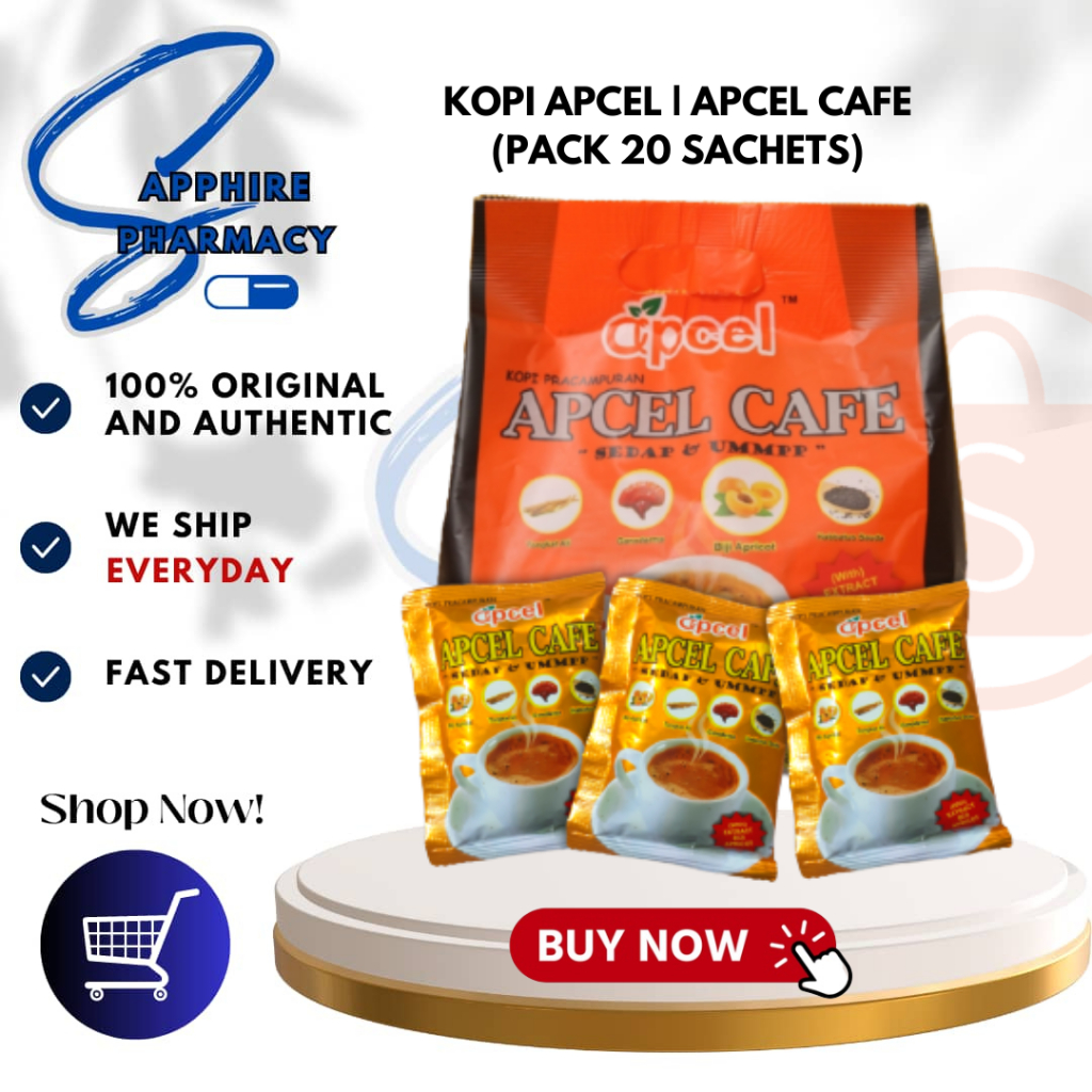 KOPI APCEL PRACAMPURAN APRIKOT KOPI (20 SACHETS) | APCEL CAFE | KOPI ...