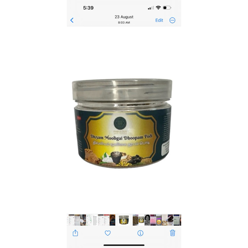 Fabulous Divyam Dhoopa Mooligai Podi | Shopee Malaysia