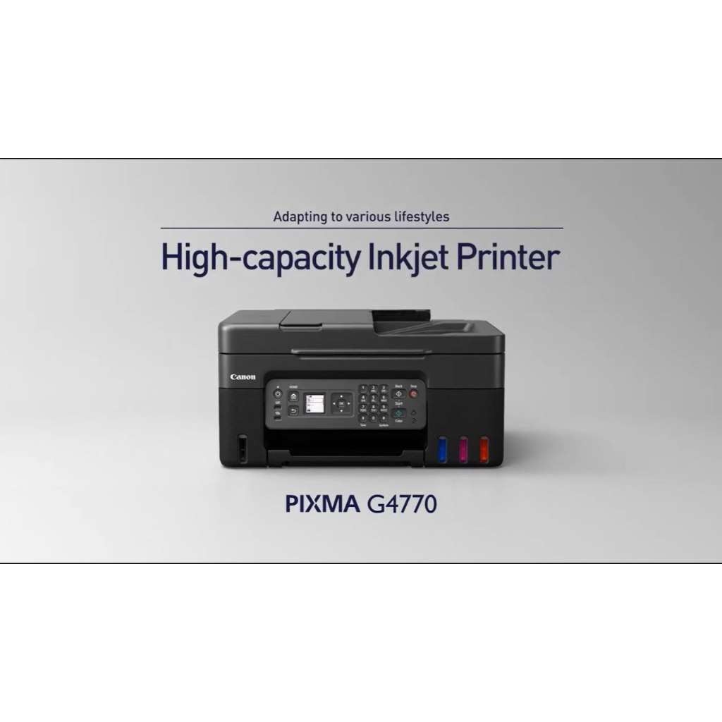 Canon G4770 All In One Wireless Printer (Include Original Ink 1 set ...