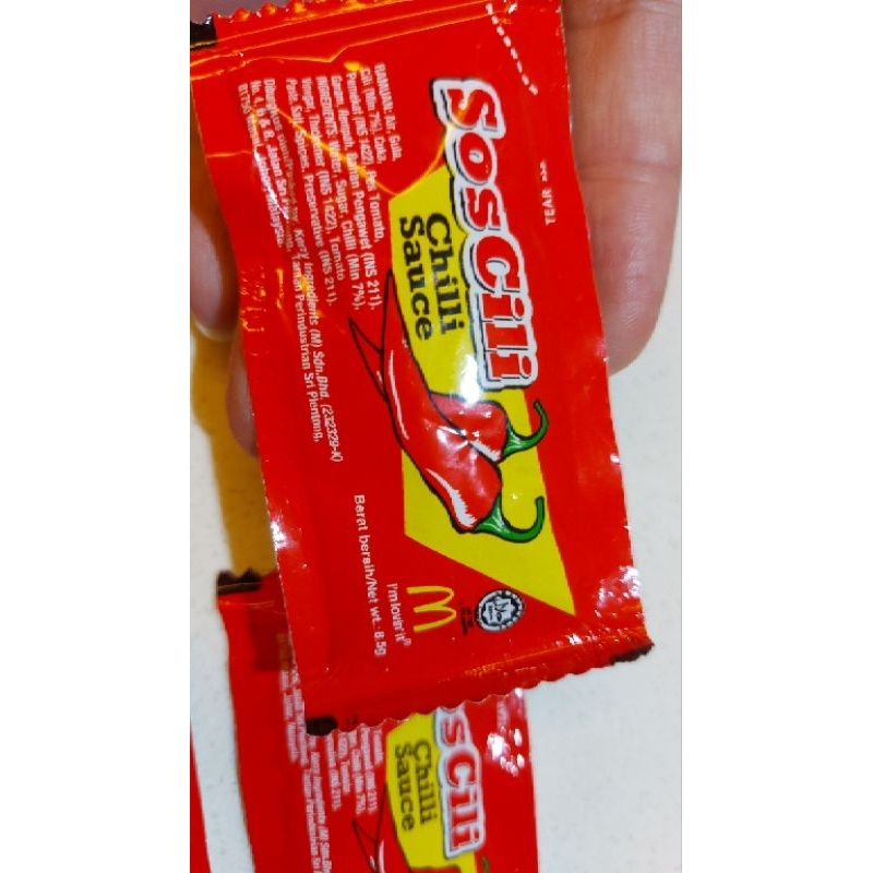 McD Chilli Sauce 8.5gm x 30 pkts a set (Exp Feb/Mar 2025) | Shopee Malaysia
