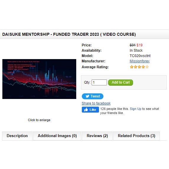 DAISUKE MENTORSHIP - FUNDED TRADER 2023 ( VIDEO COURSE) | Shopee Malaysia