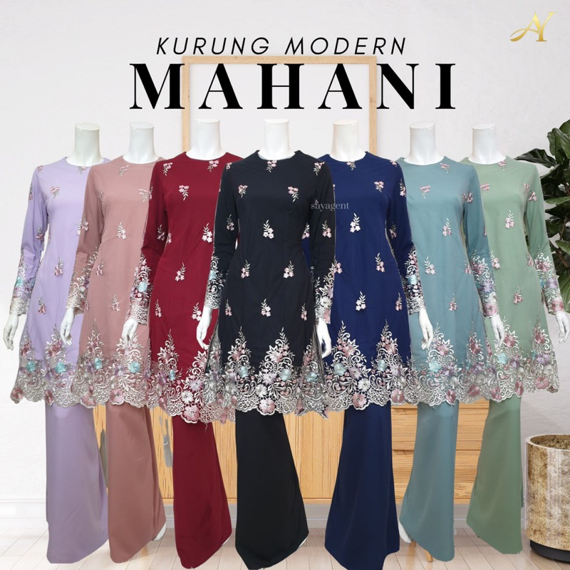 NEW ARRIVAL KURUNG MODERN MAHANI BAJU RAYA 2024 design terkini baju ...