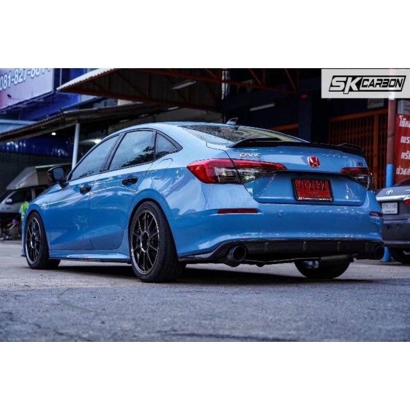 Honda Civic FE Rear Lips Lip,Rear diffuser SK Carbon Thailand Diffuser ...