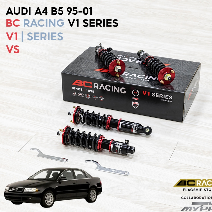 AUDI A4 B5 95-01 BC Racing V1 Series High Low Soft Hard Adjustable ...
