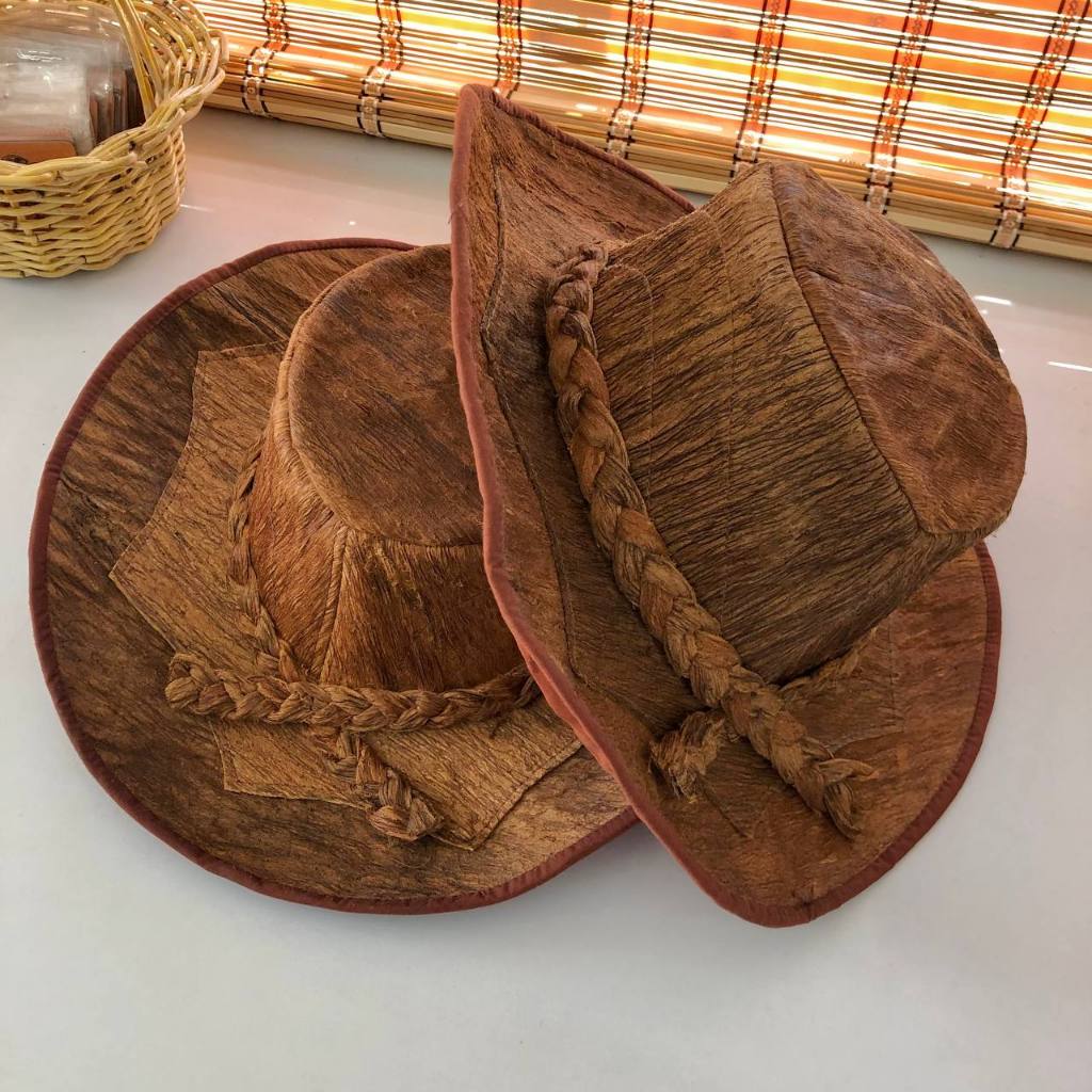 Topi Koboi - Kulit Kayu (Cowboy Hat) | Shopee Malaysia