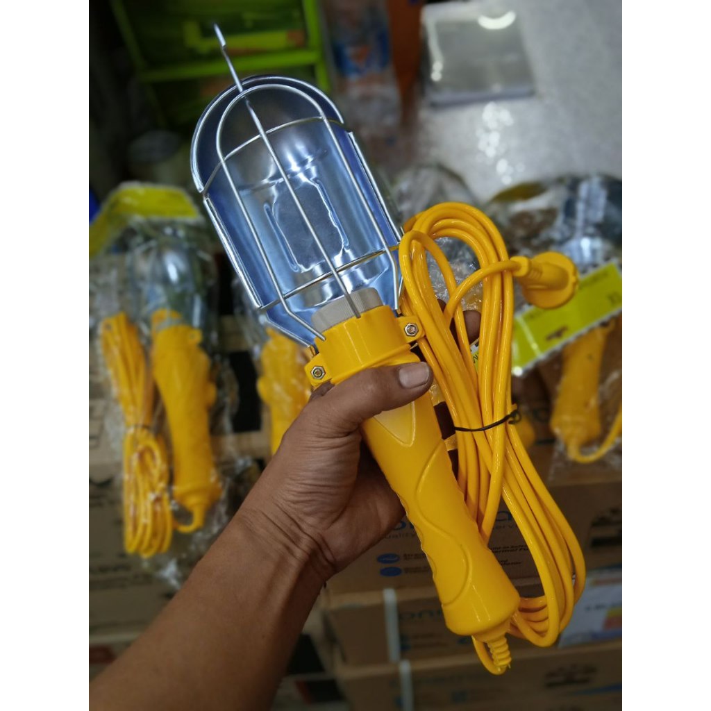 HOLDER| 5MTR Metal cage E27 CE hand light work inspection lamp ...