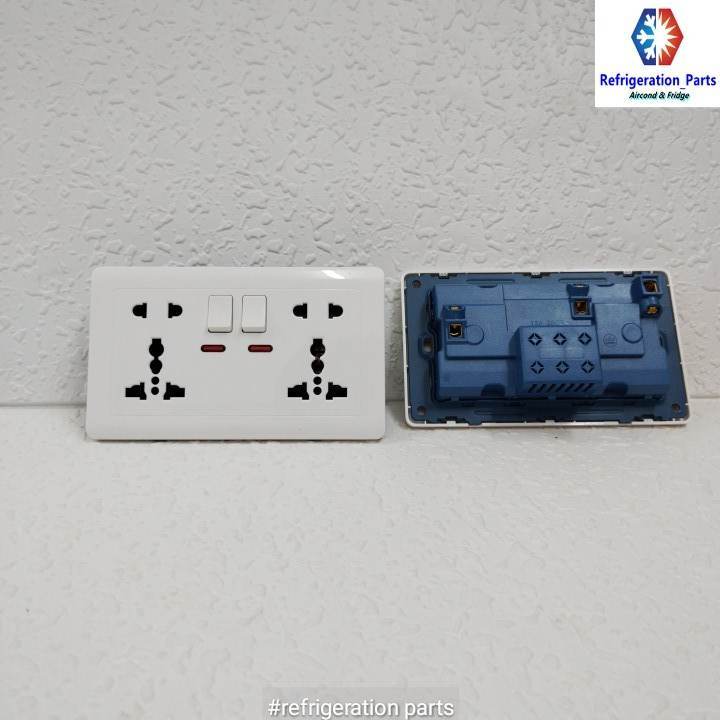 CZ putih suis soket 10a 13a 15a 20a aircond suis heater soket palam lampu kipas 白色插座开关 white ...