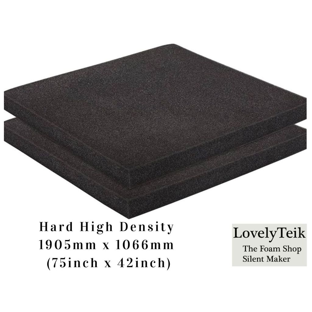 Hard-TheFoamShop Black High Density Foam Sheet/PU Foam Sponge Premium ...