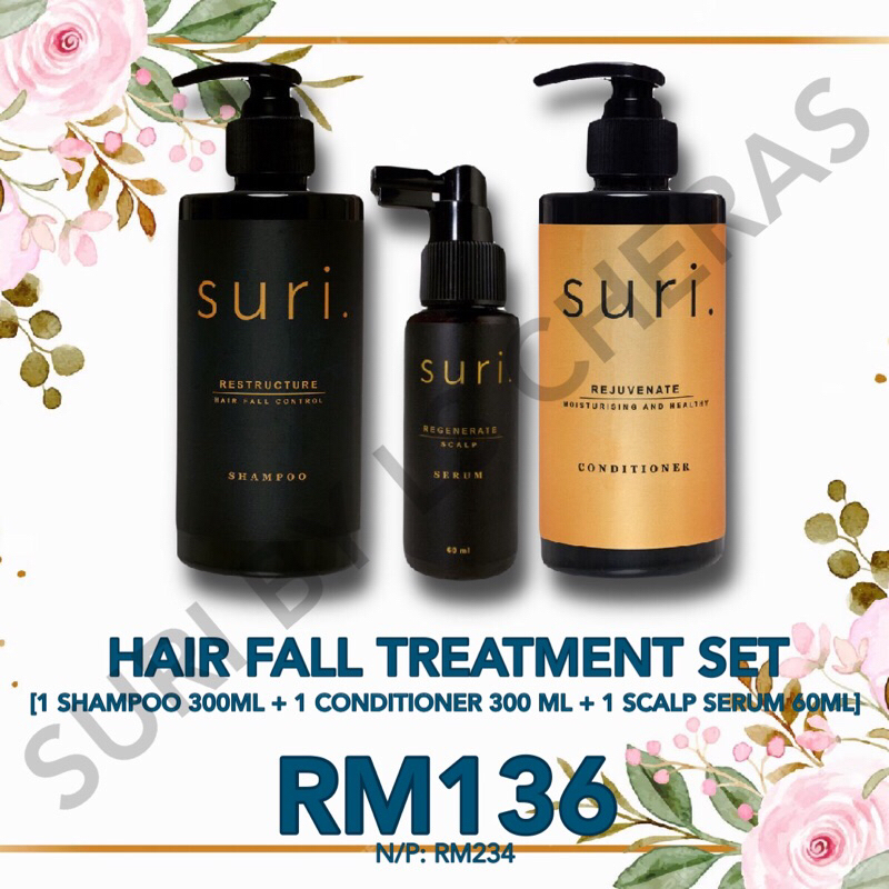 🌹‼️PROMO ‼️SURI by Lisa Surihani Hair Fall Treatment Set [1 SHAMPOO + 1 ...