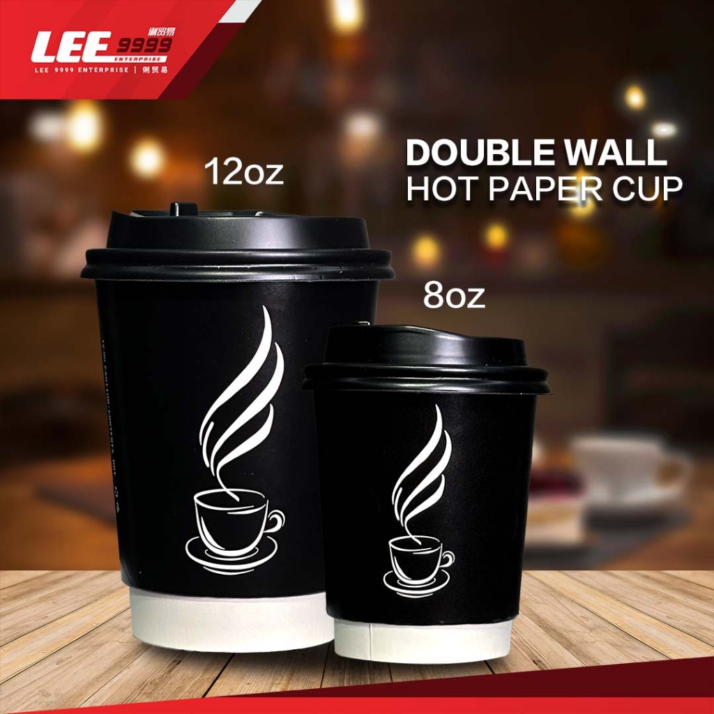 Hot Paper Cup with Lid / Hot Paper Coffee Cup with Lid - 25pcs | Shopee ...