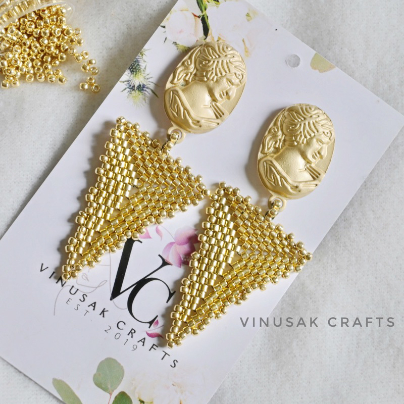Vinusak Crafts | Handmade Beaded Earrings | Borneo Crafts | Sabah ...