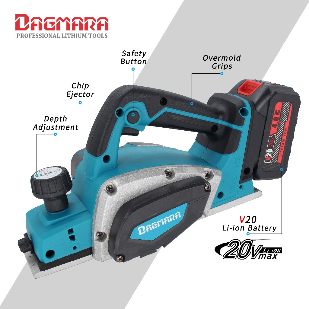 Dagmara Cordless Planer 20V-LI MAX PROFESSIONAL Cordless Planer 20V ...