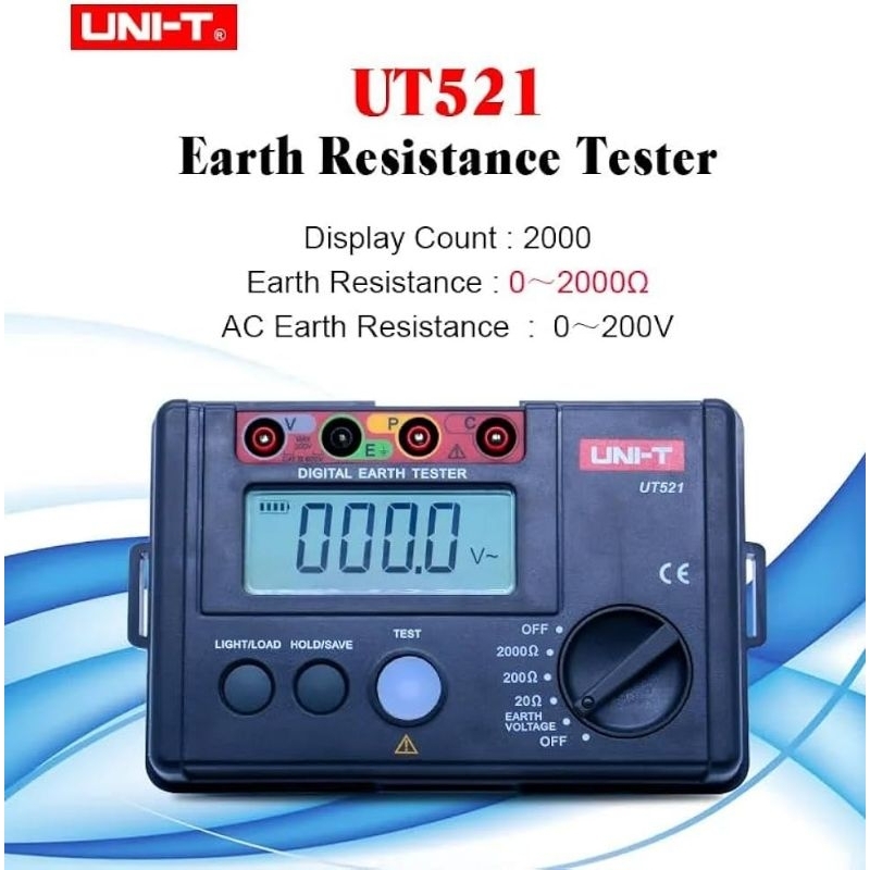 (LAST OFFER) UNI-T UT521 DIGITAL EARTH TESTERS 接地电阻测试仪 | Shopee Malaysia
