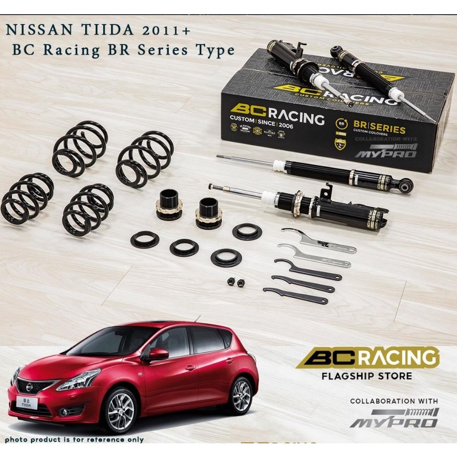 BC Racing BR Type Hi Lo Soft Hard Adjustable Absorber for Nissan Tiida ...