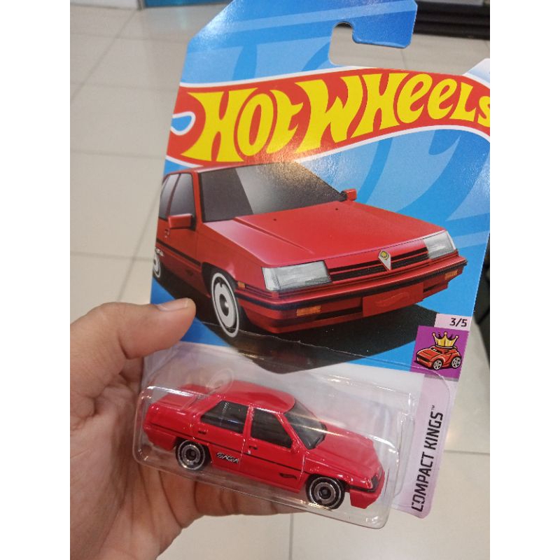 Hot wheels Proton Saga (red) | Shopee Malaysia