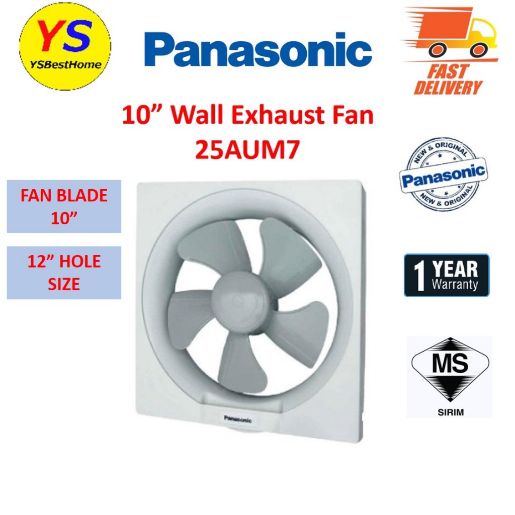 Panasonic /KHIND 10 Inch Ventilating Fan Wall Mount Exhaust Fan Kipas ...
