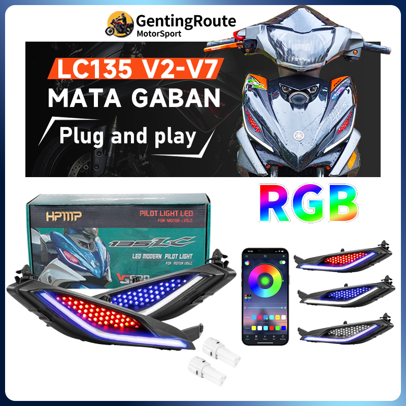 HPMP RGB LC135 V2-V7 Mata Gaban Pilot Light Turn Signal Light LC 135 V2 V3 V4 V5 V6 V7 Lampu ...
