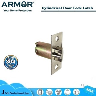 ARMOR Cylindrical Door Lock Tongue Spring Latch Backset Cylindrical ...