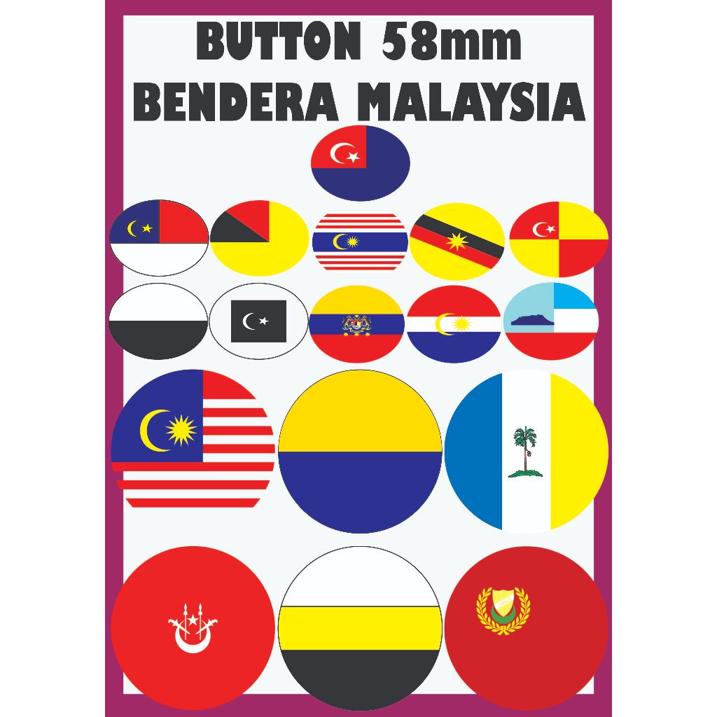 Button Badge Bendera Malaysia Wedding Nikah Tunang Rewang Keychain ...