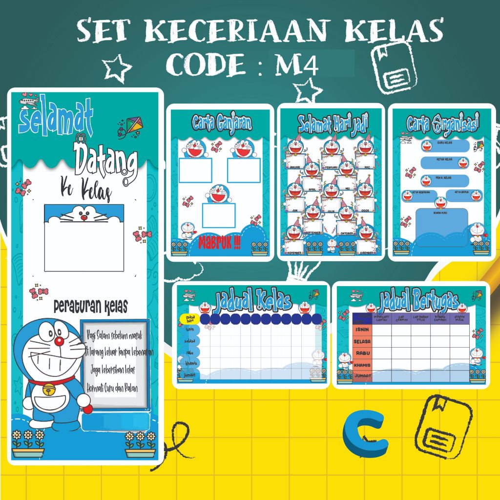 Set Keceriaan Kelas 18 Design 2024 TS25 Banner Hiasan Kelas untuk Murid ...