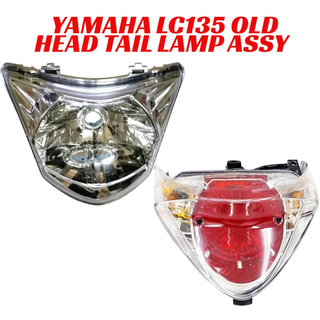 Yamaha LC135 LC135OLD LC135 OLD LC V1 Head Tail Lamp Set Head Lamp Assy Tail Lamp Assy Lampu ...